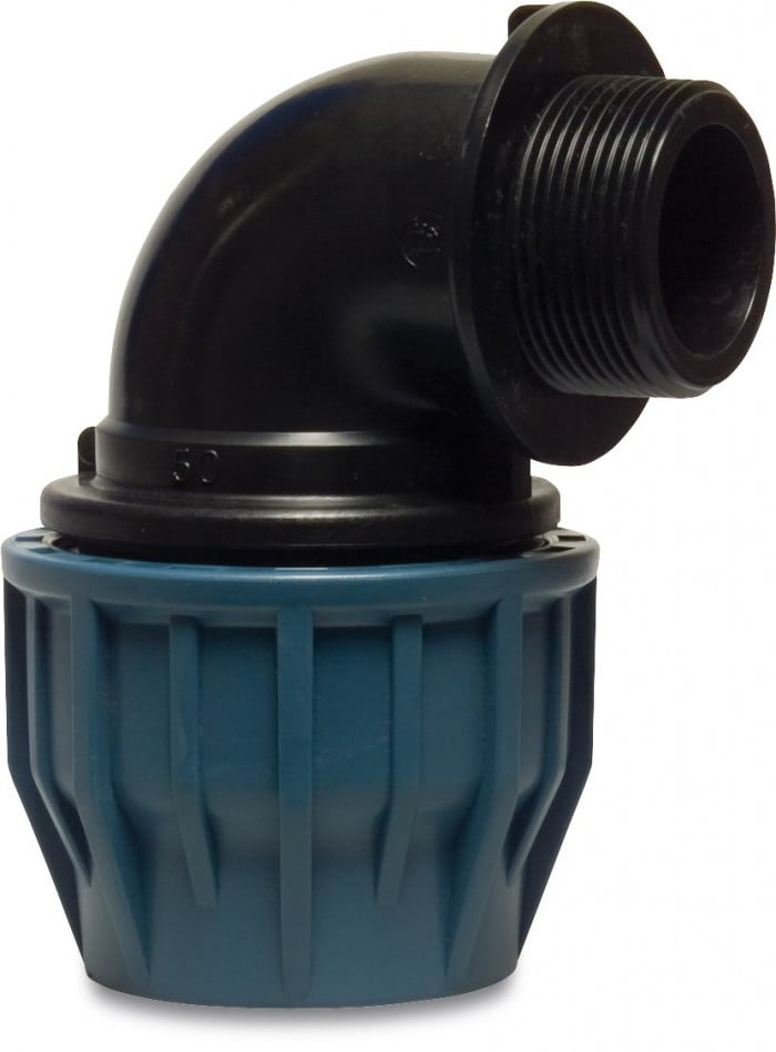 Poly Compression Male Elbow - Michael White Pump Services Ltd.
